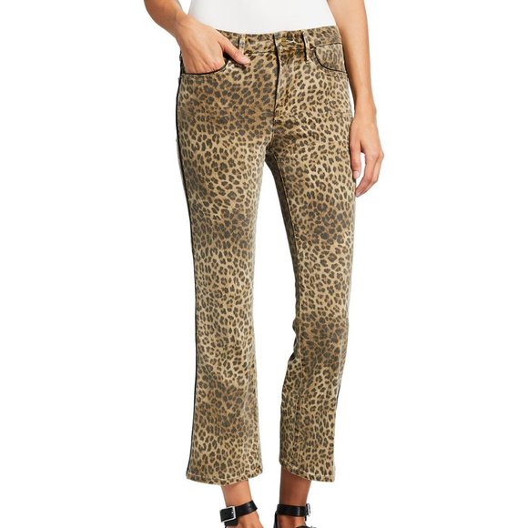 Frame Denim | Jeans | Frame Le Crop Mini Boot Leopard Jeans | Poshmark